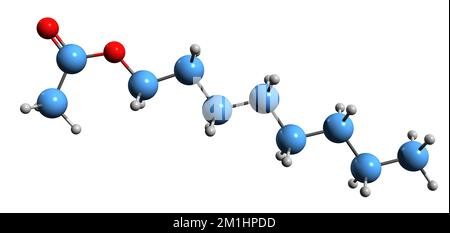 3D image of Formic acid skeletal formula - molecular chemical structure ...