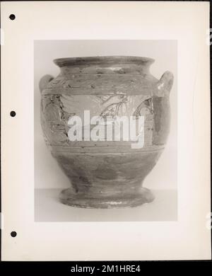 1 lge. vase, glazed pottery for the Boston Public Schools , Vases. The ...