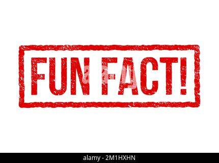 Fun fact grunge red rubber stamp emblem event concept Stock Vector ...