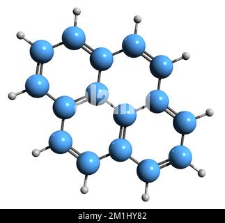 3D image of Fluoranthene skeletal formula - molecular chemical ...