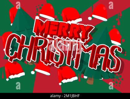 Merry Christmas. Graffiti tag. Abstract modern street art decoration ...
