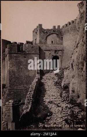 Acrocorinth gate of fortress , Forts & fortifications, Archaeological ...