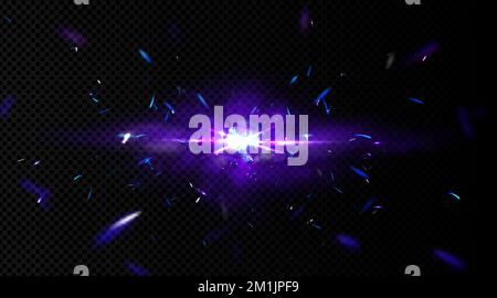 Star explosion with glow, smoke and sparkles. Magic burst effect with ...