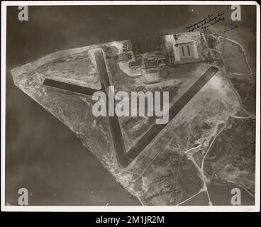 Aerial view , Air bases. Photographs of the First Naval District Stock ...
