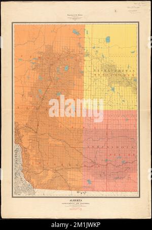 Alberta and western portions of Saskatchewan and Assiniboia. Relief ...