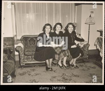 Alice, Lucy, Florence Aroyan , Families. Leon Abdalian Collection Stock ...