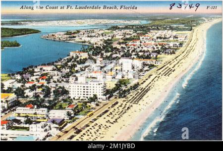 Along the coast at Ft. Lauderdale beach, Florida , Coastlines, Tichnor ...