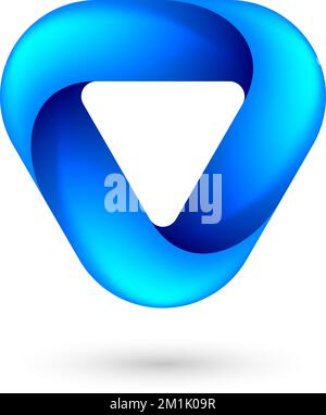 RIN triangle letter logo design with triangle shape. RIN triangle logo ...