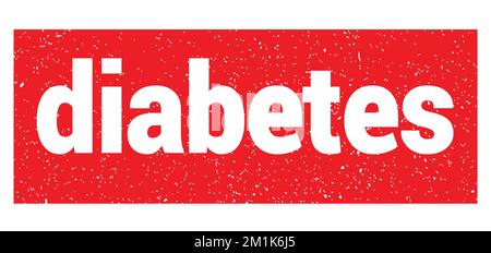 DIABETES text written on red zig-zag stamp sign Stock Photo - Alamy