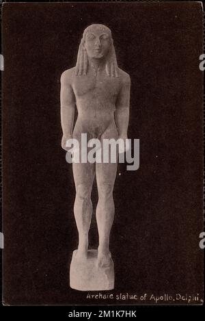 Archaïc statue of Apollo, Delphi , Sculpture, Antiquities, Gods ...