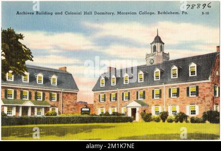 The Archives building and Colonial Hall dormitory at Moravian College ...
