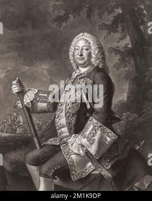 ADMIRAL JOHN BYNG (1704-1757) British naval officer executed by firing ...