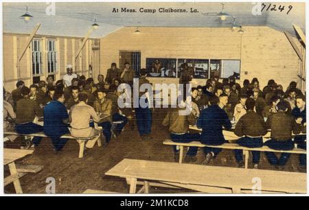 At mess, Camp Claiborne, La. , Military facilities, Tichnor Brothers ...