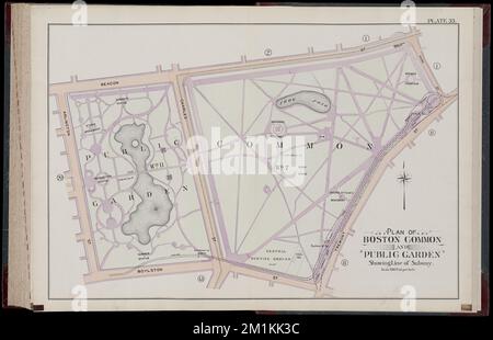 Map of Boston proper , Subways, Massachusetts, Boston, Maps, Street ...