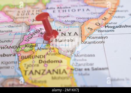 Map of Nairobi Stock Photo - Alamy