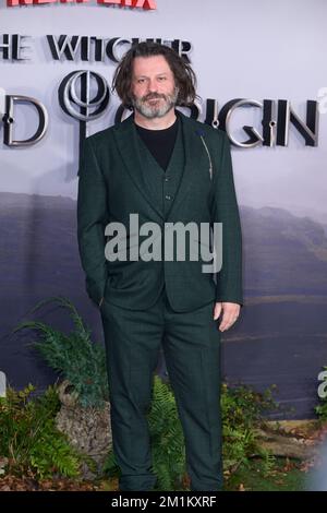 Declan de Barra arriving at The Witcher Blood Origin Premiere, the BFI ...