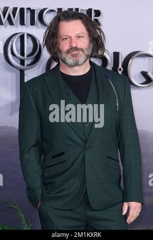 Declan de Barra arriving at The Witcher Blood Origin Premiere, the BFI ...