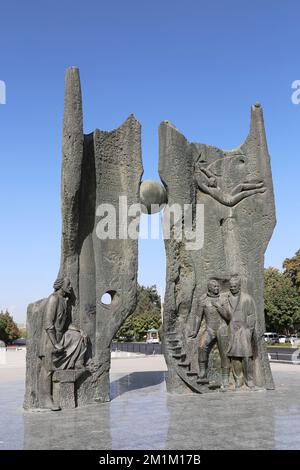 Memorial for Cosmonauts, Afrosiyob Street, South Tashkent, Tashkent ...