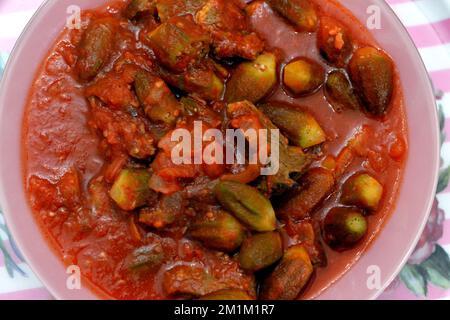 Bamya, Egyptian lamb and okra stew Stock Photo - Alamy