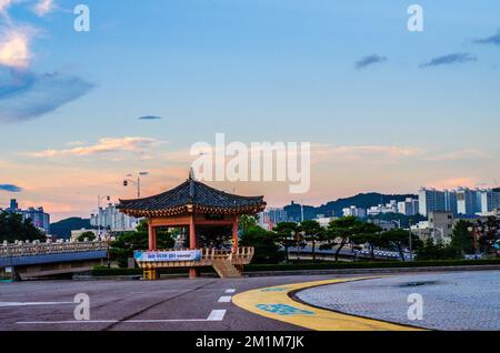 The beautiful city of Samcheok Cultural Center Stock Photo - Alamy