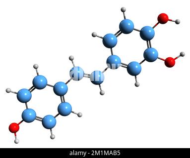 3D image of Phenol skeletal formula - molecular chemical structure of ...