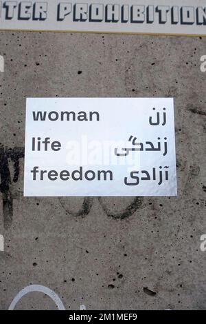 Sticker, Woman, Life, Freedom Stock Photo - Alamy