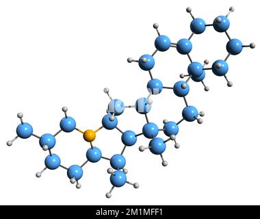 Solanidine potato toxin molecule. Skeletal formula Stock Photo - Alamy
