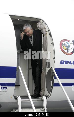 MR former Minister Didier Reynders and MR Clementine Barzin picturerd ...