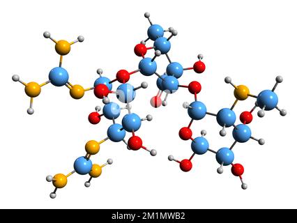 3D image of Pyrazinamide skeletal formula - molecular chemical ...