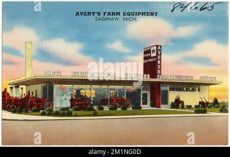 Avery's Farm Equipment, Saginaw, Mich. , Commercial facilities, Tichnor ...