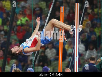 Jan Stefela (Czech Republic) during the high jump qualifification ...