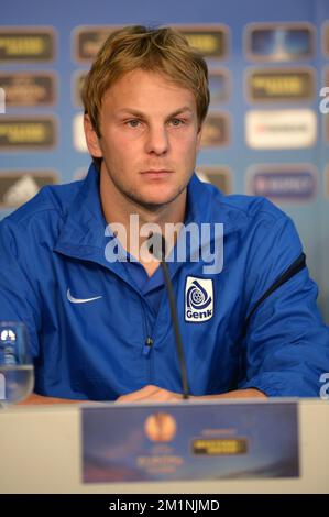 20121003 - BASEL, SWITZERLAND: Genk's Julien Gorius pictured during a ...
