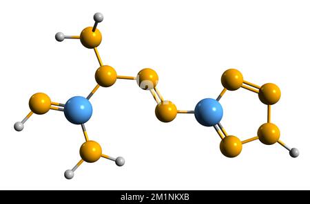 3D image of Tetracene skeletal formula - molecular chemical structure ...