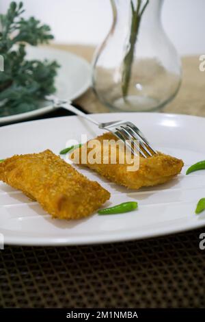 Rougut, lumpia and risol smoked beef, Indonesian Traditional Food on ...