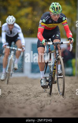20121117 - HASSELT, BELGIUM: Belgian Niels Albert in action during the ...