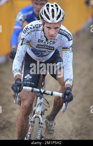 20121124 - KOKSIJDE, BELGIUM: Belgian Niels Albert in action during the ...