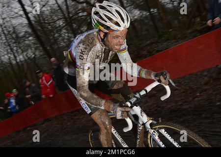 20121223 - NAMUR, BELGIUM: Belgian Niels Albert in action during the ...