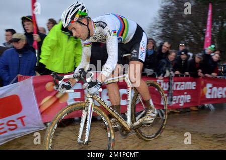 20121226 - HEUSDEN-ZOLDER, BELGIUM: Belgian Niels Albert in action ...