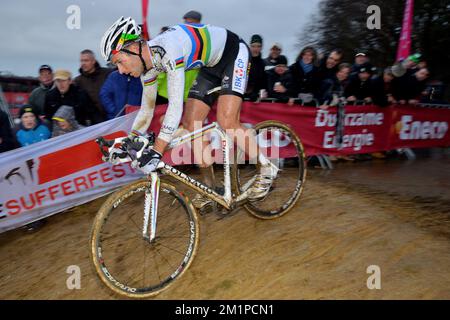 20121226 - HEUSDEN-ZOLDER, BELGIUM: Belgian Sven Nys and Belgian Niels ...