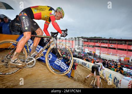 20121226 - HEUSDEN-ZOLDER, BELGIUM: Belgian Niels Albert crosses the ...