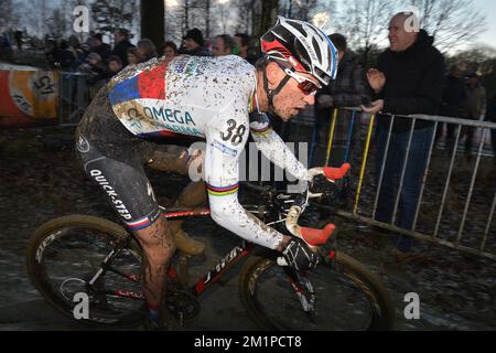 20130101 - BAAL, BELGIUM: Czech Zdenek Stybar in action during the GP ...