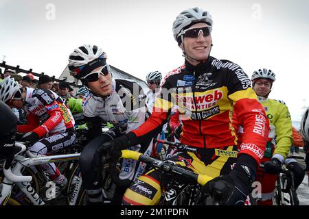 20130114 - OTEGEM, BELGIUM: Belgian Niels Albert in action during the ...
