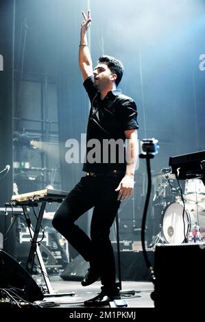 Belgian electronic music band Goose in concert in the Ancienne Belgique ...