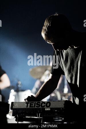 Belgian electronic music band Goose in concert in the Ancienne Belgique ...