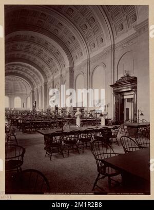 Bates Hall , Public libraries, Reading rooms, Boston Public Library ...