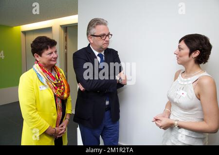 Middelkerke Mayor Janna Rommel-Opstaele, Executive Director from the ...