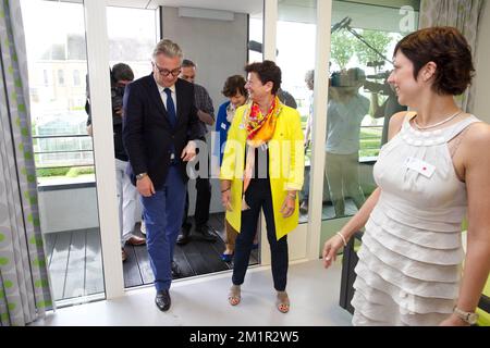 Middelkerke Mayor Janna Rommel-Opstaele, Executive Director from the ...