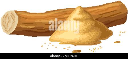 licorice root cartoon vector illustration Stock Vector Image & Art - Alamy
