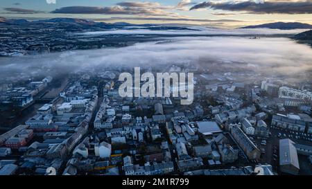Freezing fog over Sligo Ireland Stock Photo - Alamy