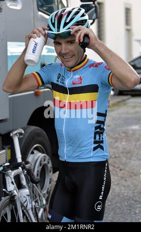 20130924 - FIRENZE, ITALY: Maxime Monfort pictured during a training ...